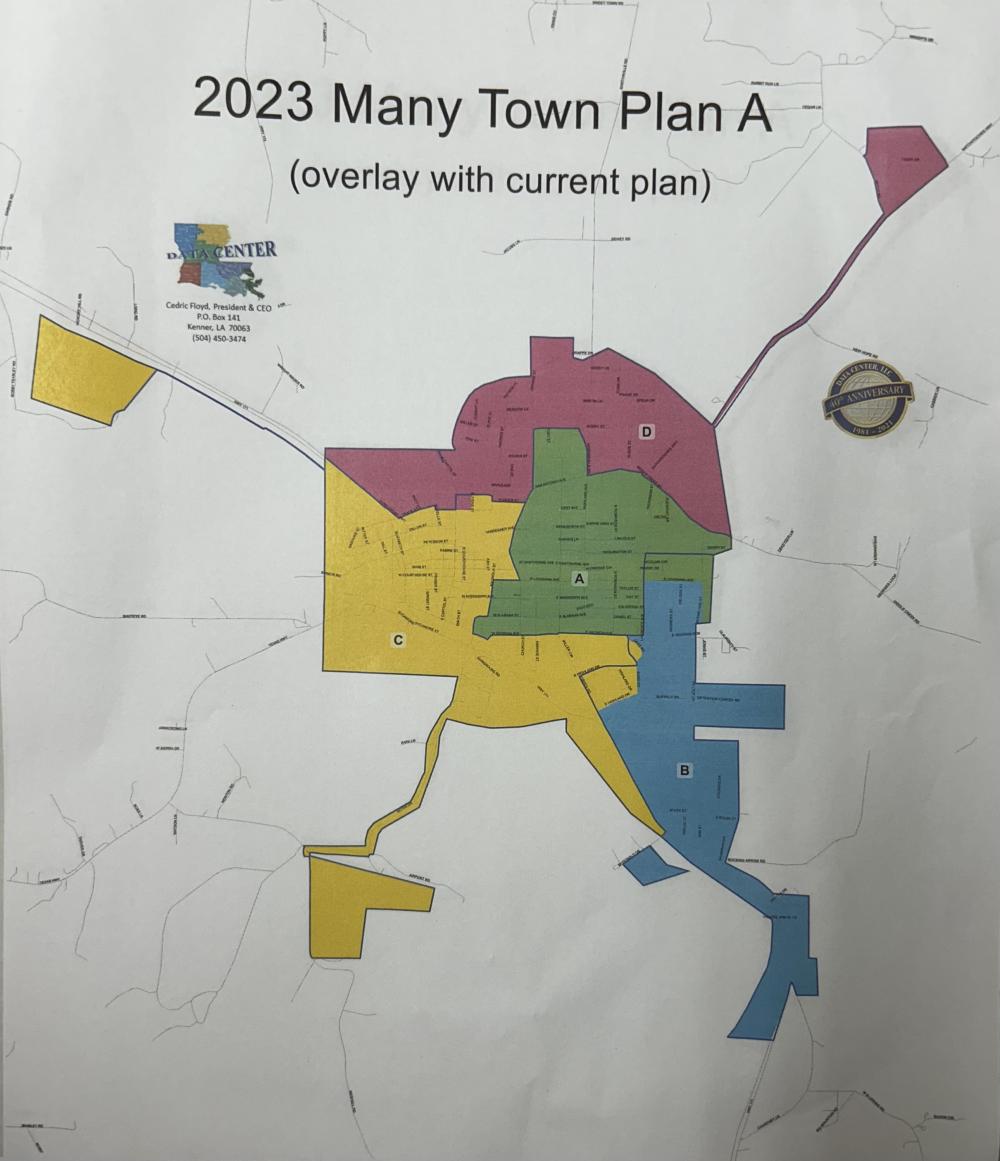 2023 District Map for Town of Many | Many, Louisiana